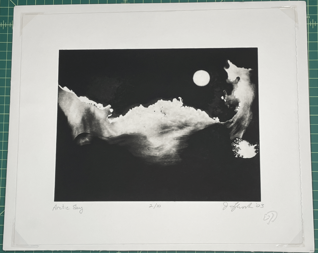 Arctic Sky - 2003 intaglio print by Jon Lybrook - Timeless Prints